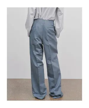 THE ROW Wide-leg Cotton-ramie Trousers - No