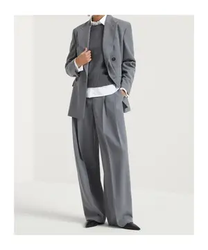 Brunello Cucinelli Double-breasted Wool Blazer