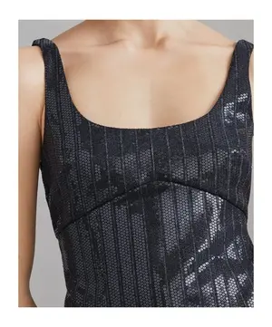 Brunello Cucinelli Sequined Sleeveless Blouse
