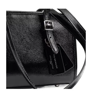 COACH Crinkle Patent Leather Tote Bag
