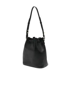 Bally Logo Printed Drawstring Bucket Bag