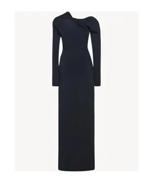 THE ROW Cut Stretch Crepe Medium-length Dress - Black