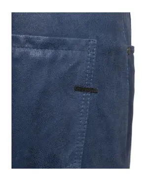 Brunello Cucinelli Straight-leg Leather Trousers
