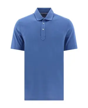 Brunello Cucinelli Short-sleeved Cotton Polo Shirt