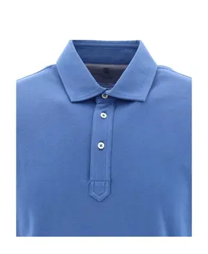 Brunello Cucinelli Short-sleeved Cotton Polo Shirt