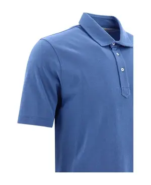 Brunello Cucinelli Short-sleeved Cotton Polo Shirt