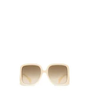 Gucci Rectangle Frame Sunglasses - Nude