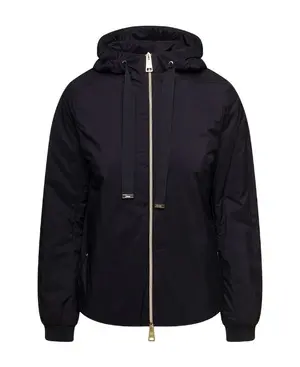Herno Long Sleeve Drawstring Hood Jacket