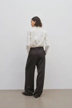 THE ROW Belted Wool Pants