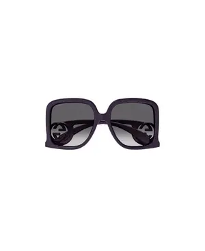Gucci Rectangle Frame Sunglasses - Black