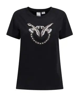 Pinko Logo-embellished Crewneck T-shirt