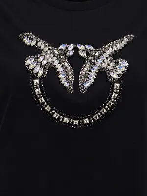 Pinko Logo-embellished Crewneck T-shirt