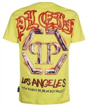 Philipp Plein Crew Neck Short-sleeve T-shirt - Yellow
