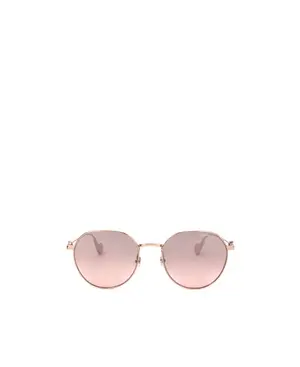 Moncler Round Frame Sunglasses - Nude