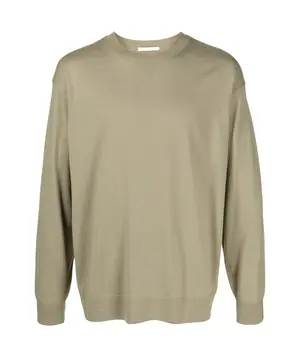 Auralee Crew Neck Wool Jumper