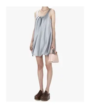 J.W.ANDERSON Jw Anderson Twisted Sleeveless Satin Mini Dress