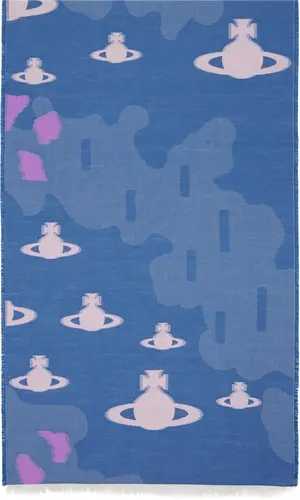 VIVIENNE WESTWOOD Rectangular Scarf - Blue