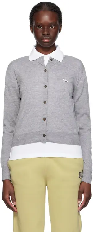 Maison Kitsuné Baby Fox Patch Regular Cardigan