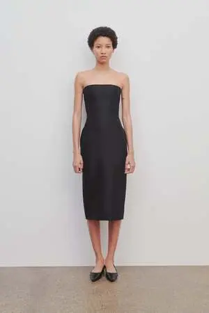 THE ROW Strapless Calf Dress