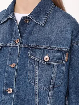 Brunello Cucinelli Long Sleeve Denim Jacket