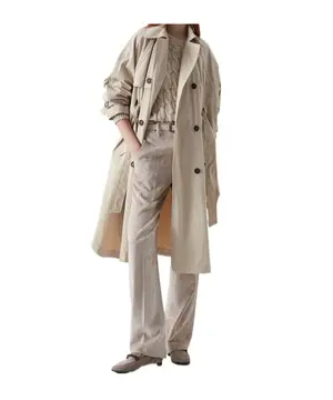 Brunello Cucinelli Double Breasted Trench Coat