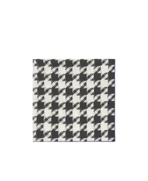 Burberry Houndstooth Finished-edge Scarf