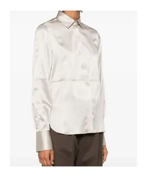 Brunello Cucinelli Long Sleeve Silk Shirt