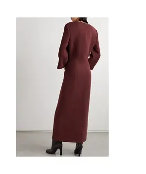 THE ROW Jery Wool-blend Maxi Dress