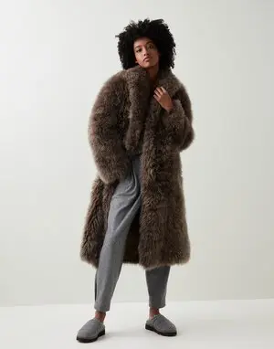 Brunello Cucinelli Single-breasted Fur Coat