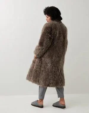 Brunello Cucinelli Single-breasted Fur Coat