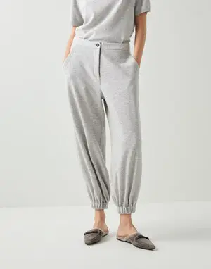 Brunello Cucinelli Cropped Cashmere Track Pants