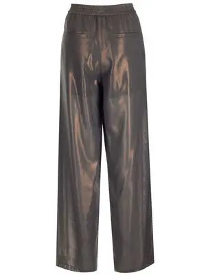 Brunello Cucinelli Metallic Wide-leg Trousers