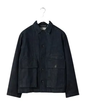 LEMAIRE Collared Button-up Denim Jacket