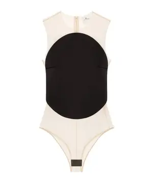 COURREGES Illusion Circle Sleeveless Bodysuit