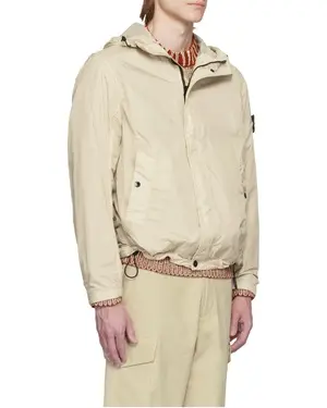 Stone Island Hooded Jacket With Compass Logo
