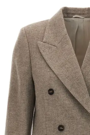 Brunello Cucinelli Double-breasted Peak Lapel Blazer