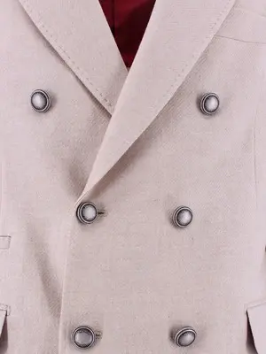Brunello Cucinelli Peak-lapel Double-breasted Tailored Blazer