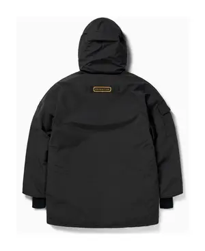 Canada Goose Chest Logo-patch Parka Coat - Black