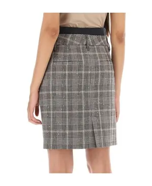 Brunello Cucinelli Plaid Mini Skirt