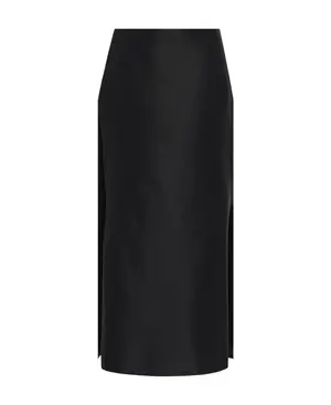 THE ROW Kanita Side Slit Midi Skirt