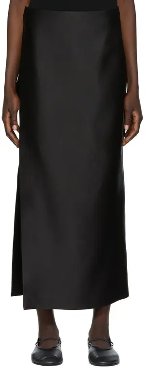 THE ROW Kanita Side Slit Midi Skirt