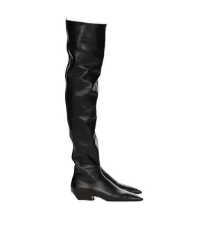 Khaite Marfa Square Toe Knee-high Boots