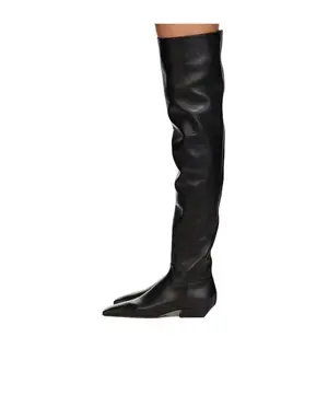 Khaite Marfa Square Toe Knee-high Boots