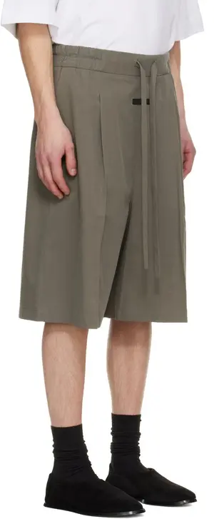 Fear Of God Mid-rise Drawstring Pleated Shorts