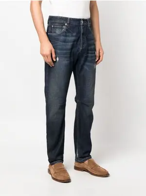 Brunello Cucinelli Mid-waist Straight Leg Jeans