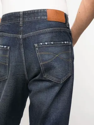 Brunello Cucinelli Mid-waist Straight Leg Jeans