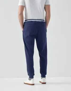 Brunello Cucinelli Elasticated-waist Cotton Track Trousers
