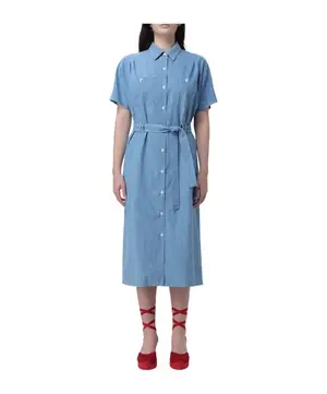 A.p.c. Drew Denim Midi Dress