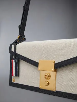 Thom Browne Rwb-tag Canvas Shoulder Bag