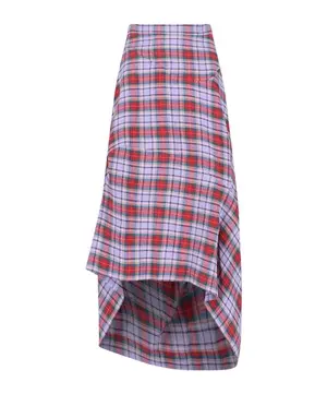 VIVIENNE WESTWOOD Asymmetrical Plaid Skirt